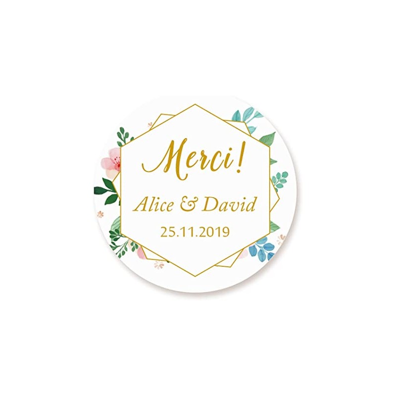 Etiquette Stickers diamètre 40 mm pour emballage alimentaires